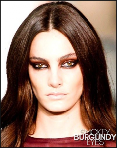 Beauty Trend: Burgundy Eyes