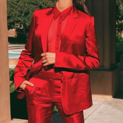 Red & Green Power Suits for the Holidays